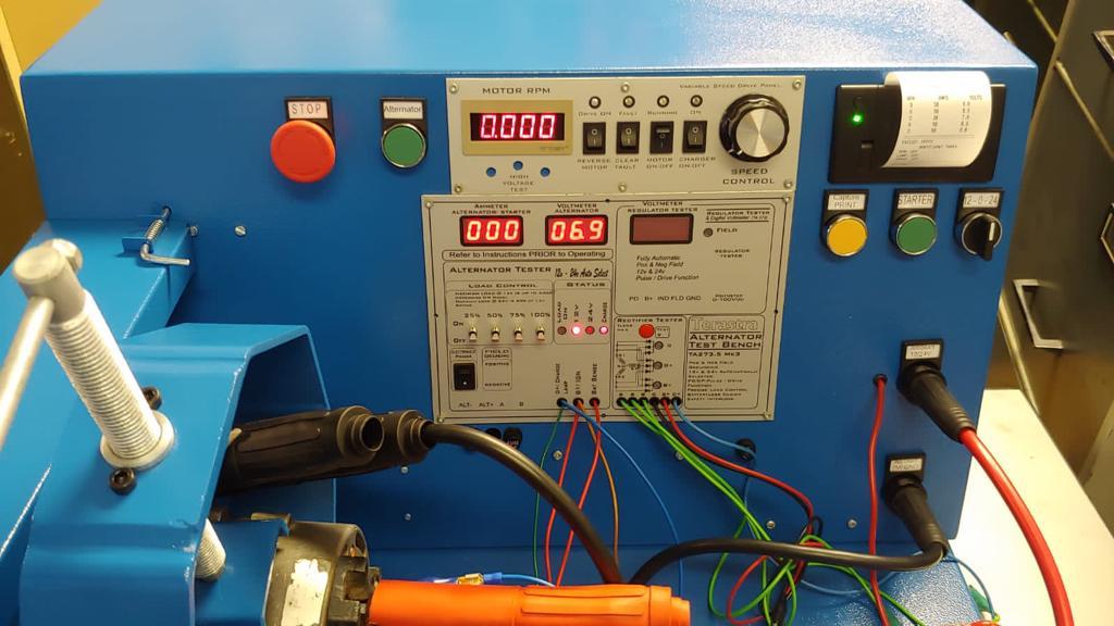 Alternator and Starter Test Bench with Variable Speed Drive and Printe ...